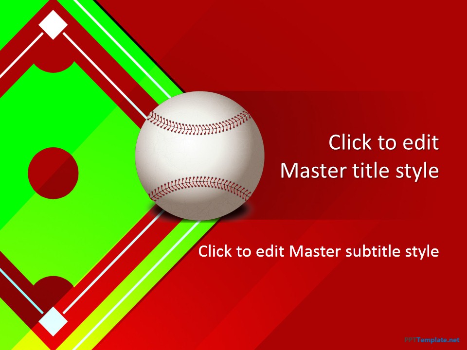 Free Baseball Field PPT Template